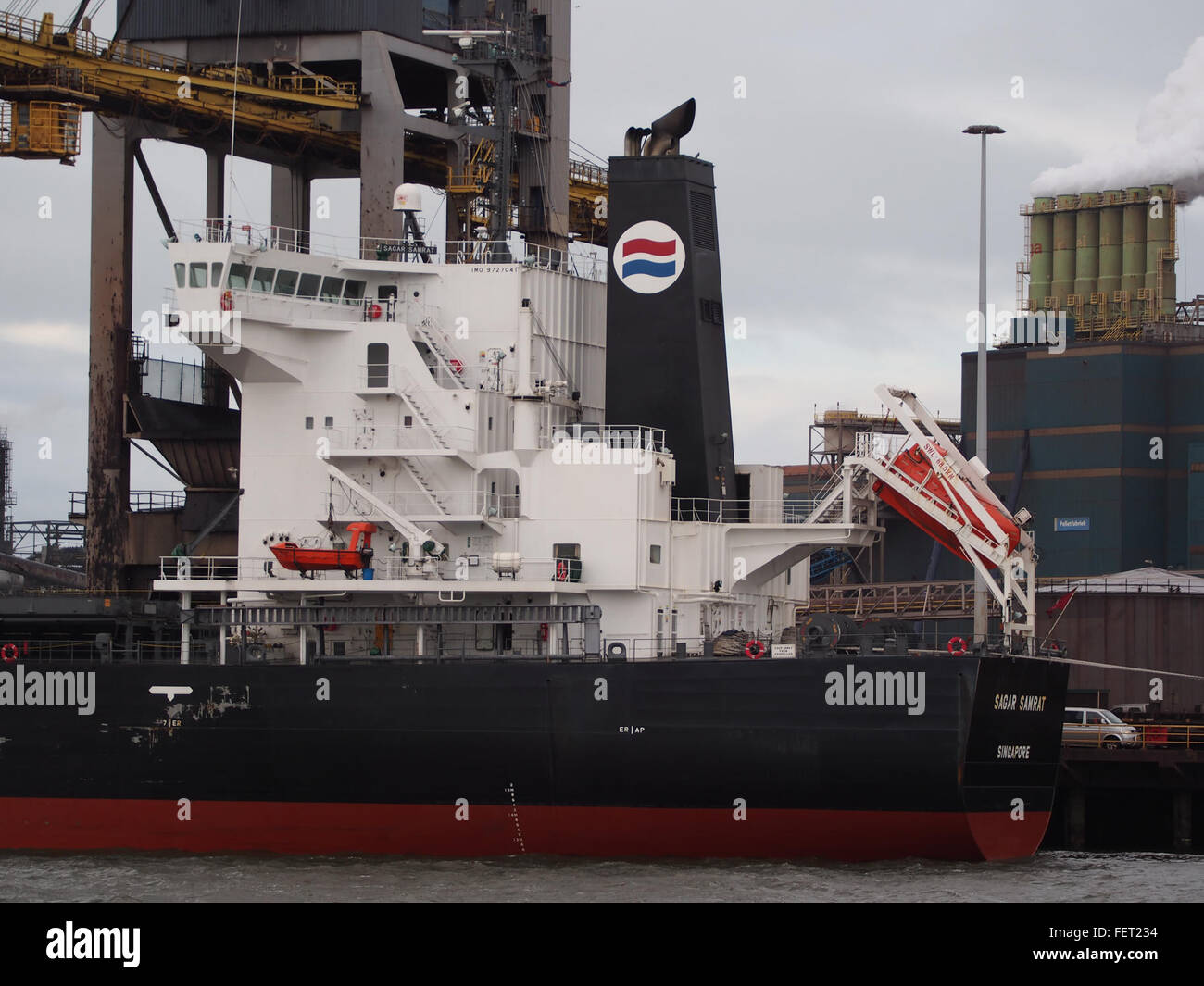 The Sagar Samrat, a 2015-built cargo ship with IMO number 9727041, is ...