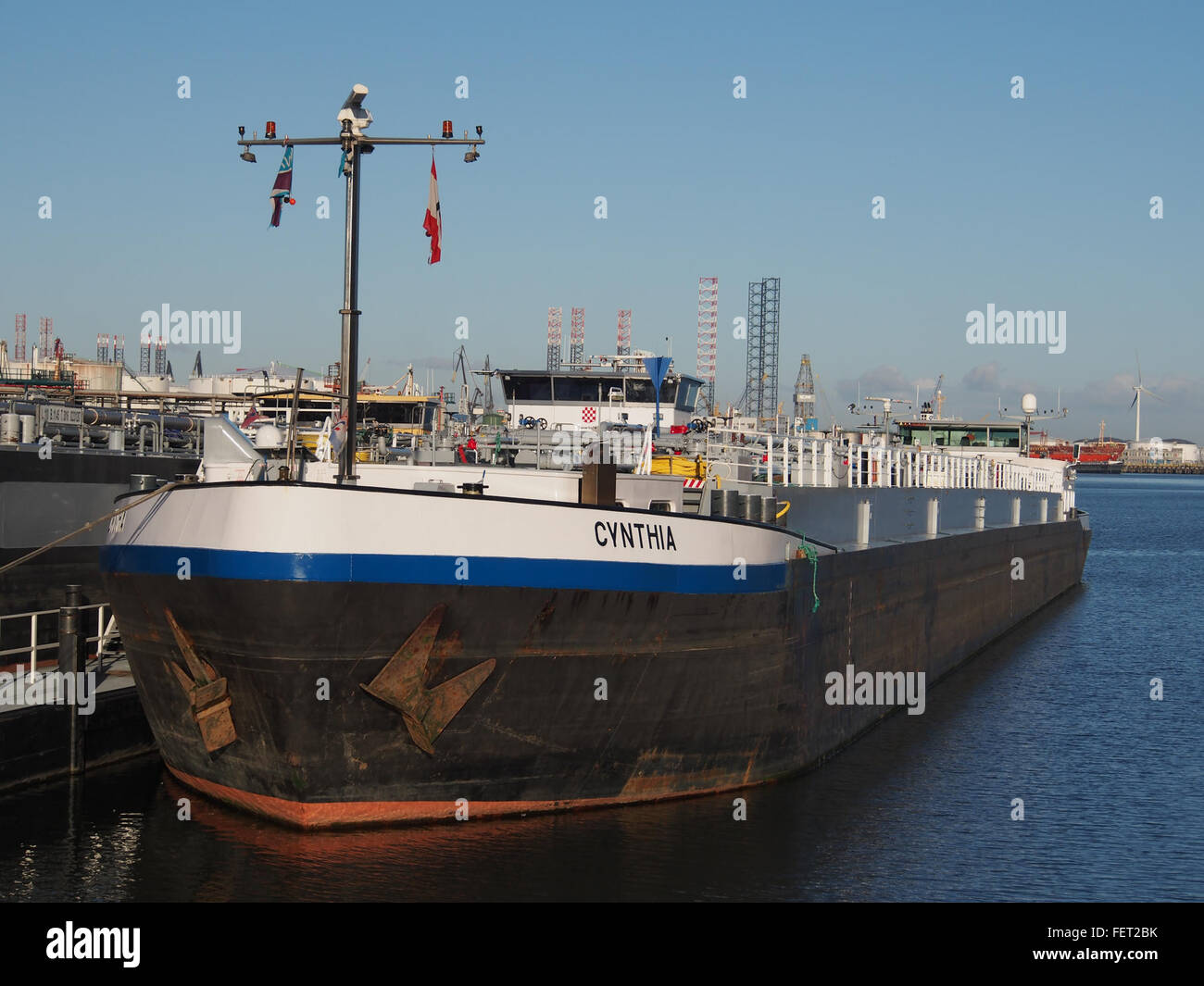 Cynthia (ship, 1993) ENI 07001733 Port of Rotterdam pic4 Stock Photo ...