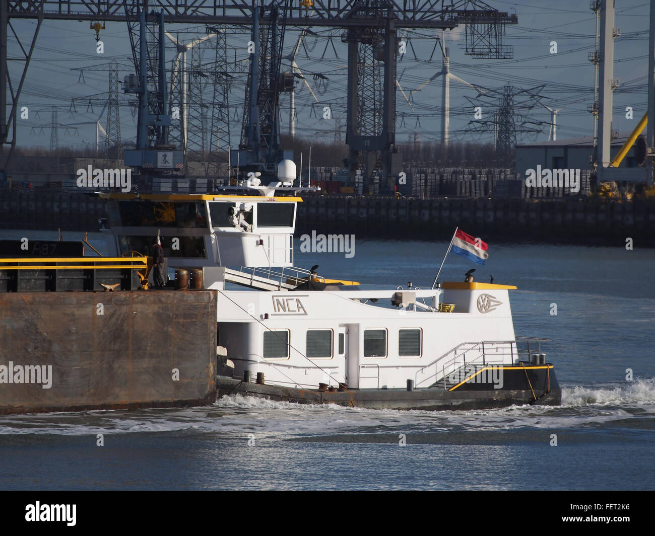 The Inca, a 2000-built ship with ENI 02324513, is seen pushing the ...