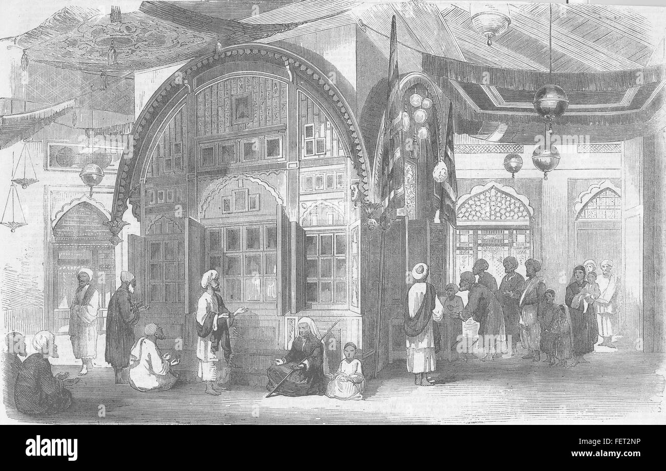 CLERGY Tomb of Mussulman 1870. Illustrated London News Stock Photo - Alamy