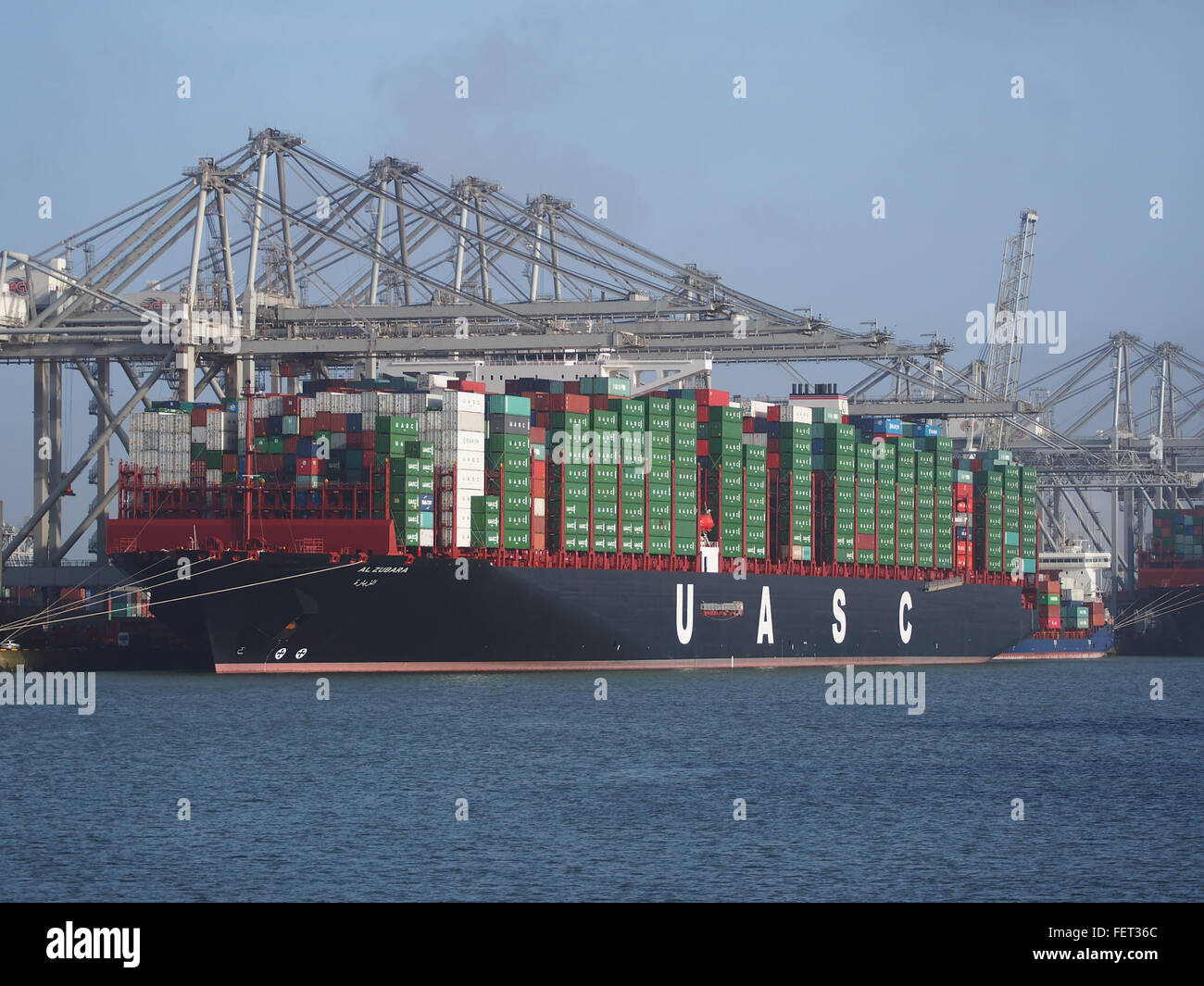 The Al Zubara (2015) is docked at the Ammazonehaven in the Port of ...