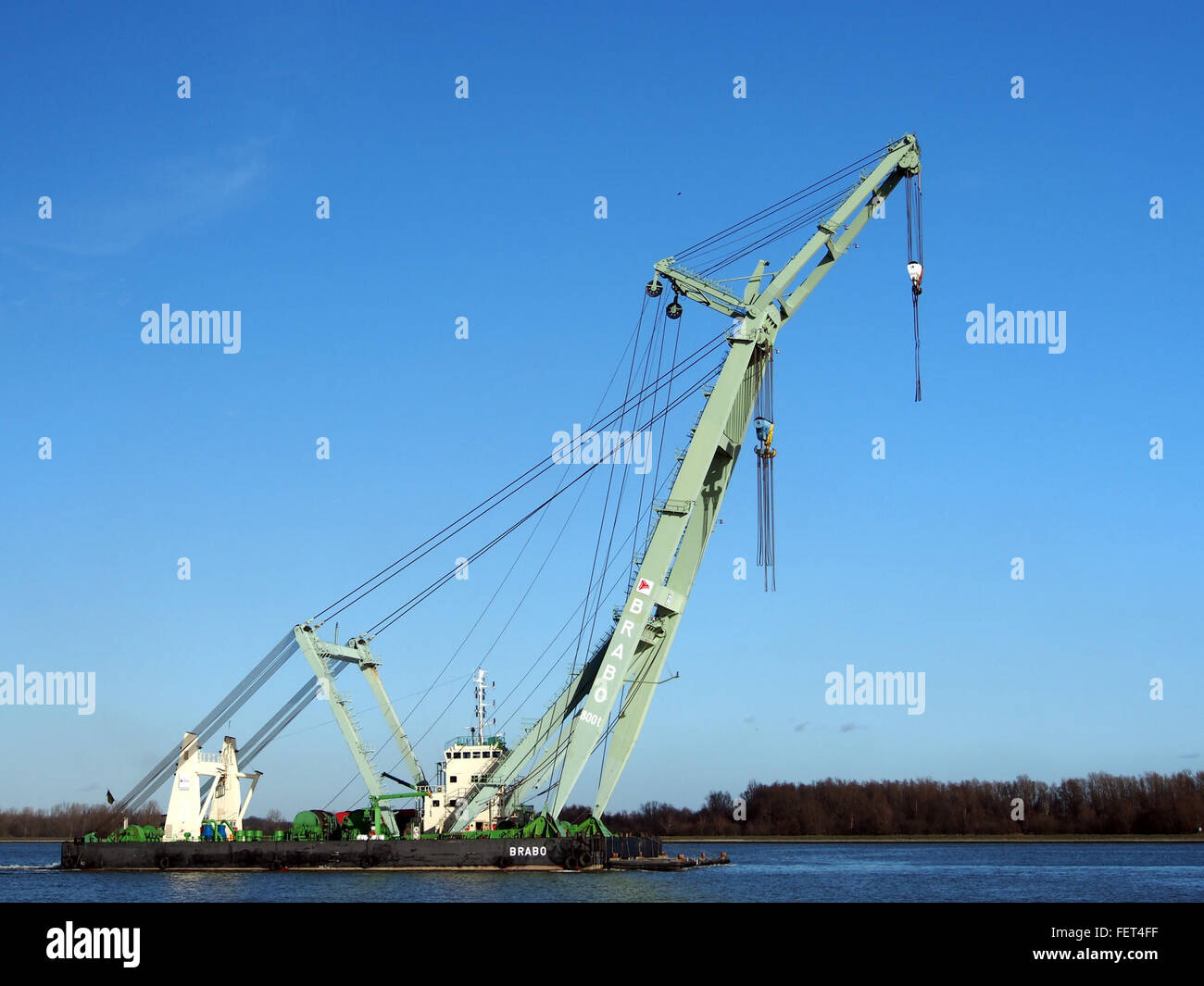 Brabo (crane barge) 800T barge crane - ENI 06105424, Port of Antwerp ...