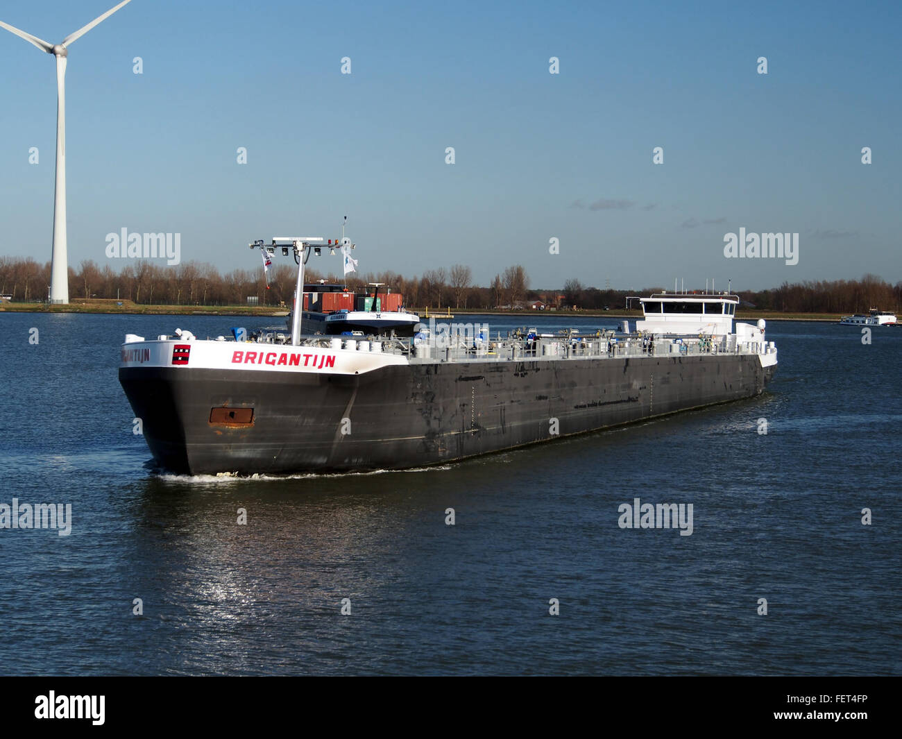 The Brigantijn, a modern cargo ship with ENI 02336267, is seen at the ...
