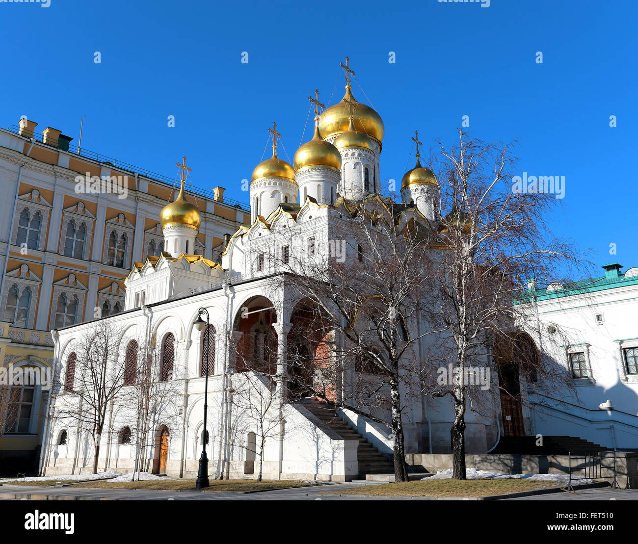 The Russian Orthodox Church in the Moscow Kremlin in Russia Stock Photo ...