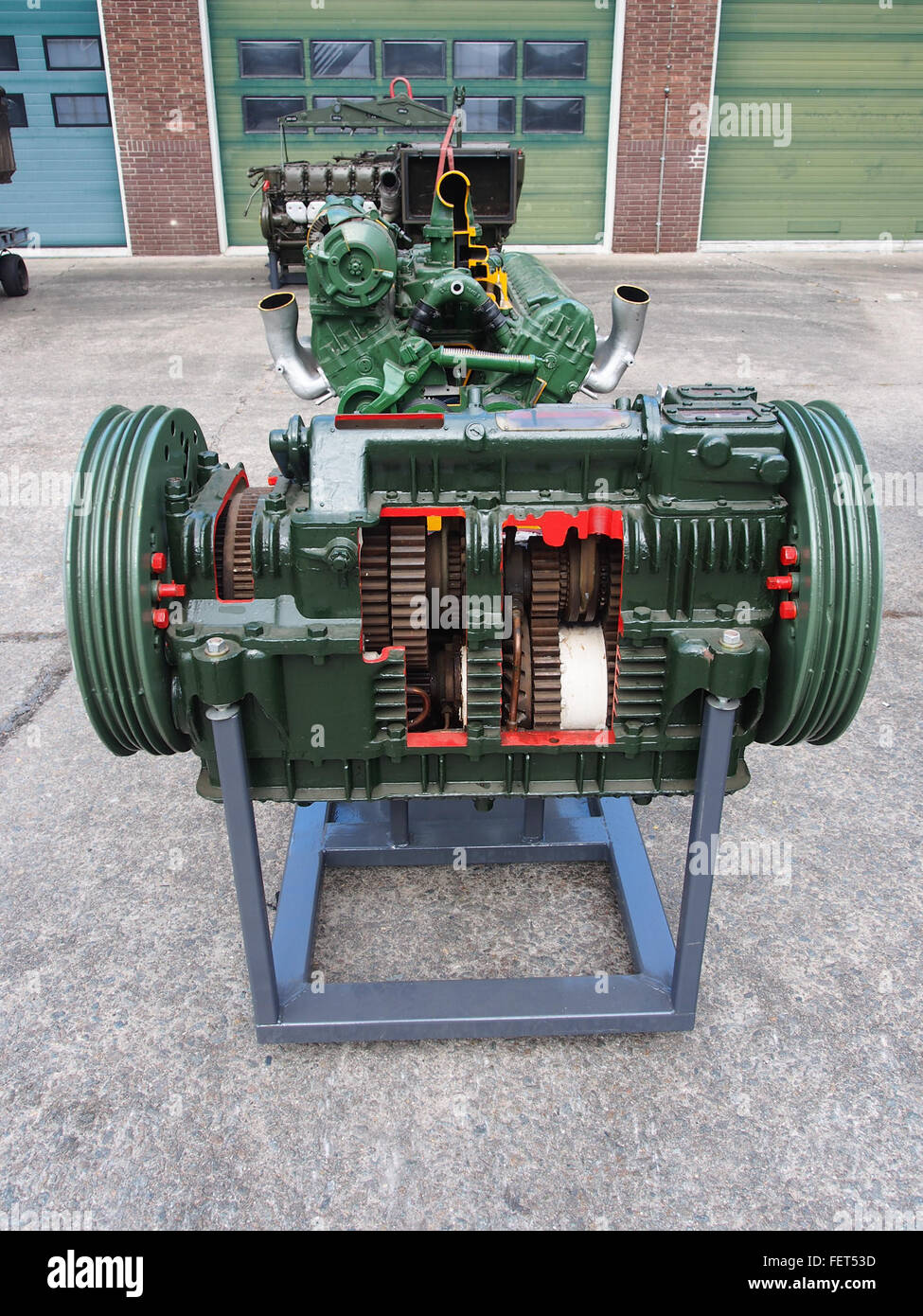 Centurion tank engine and transmission pic3 Stock Photo - Alamy