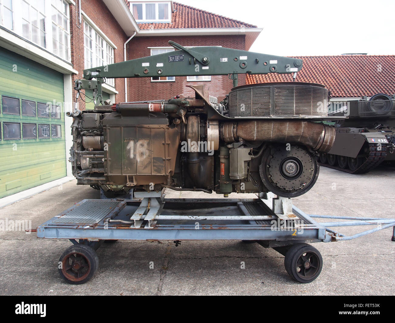Leopard 2 Engine pic4 Stock Photo - Alamy