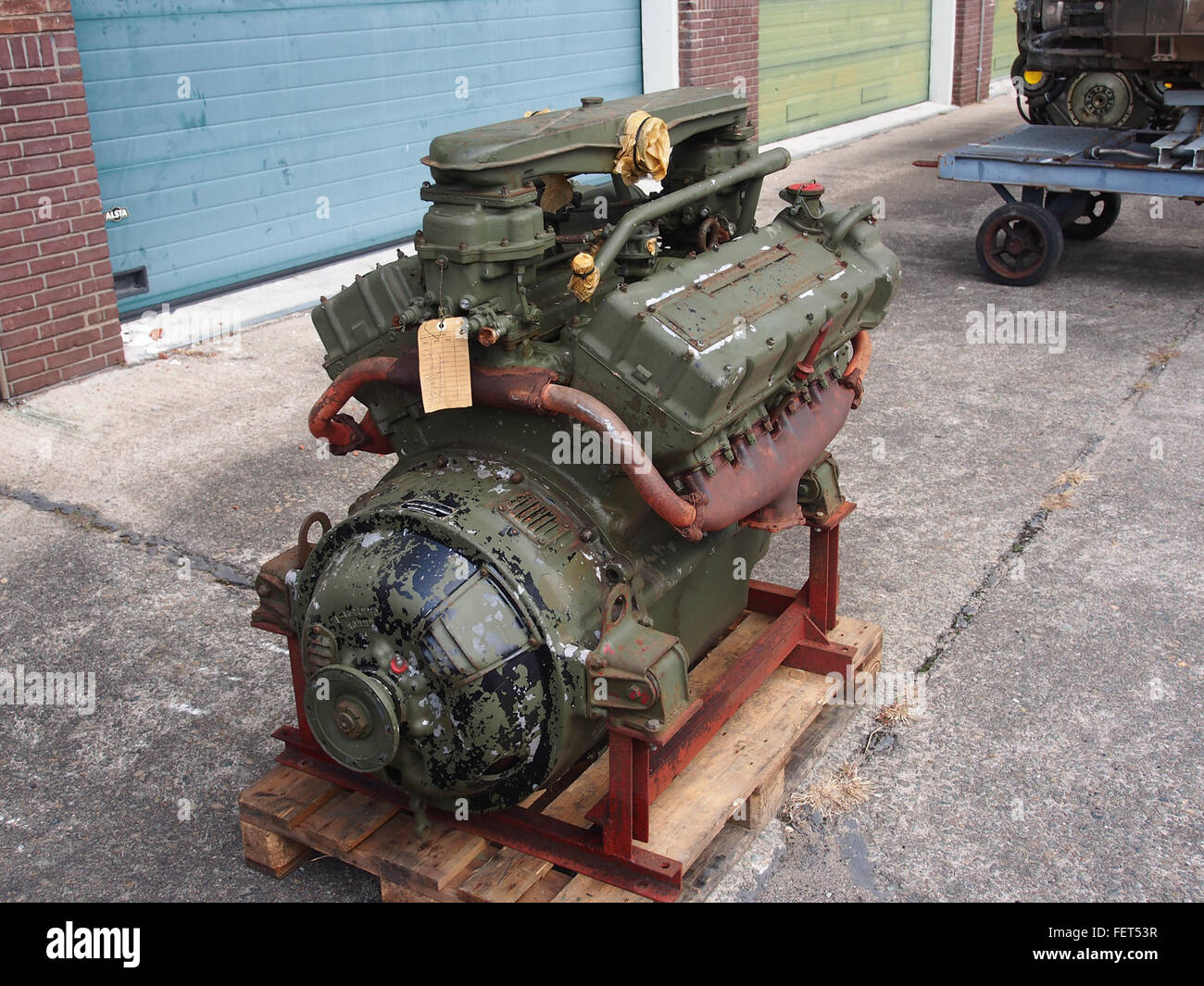 Ford M4 tank engine Stock Photo - Alamy