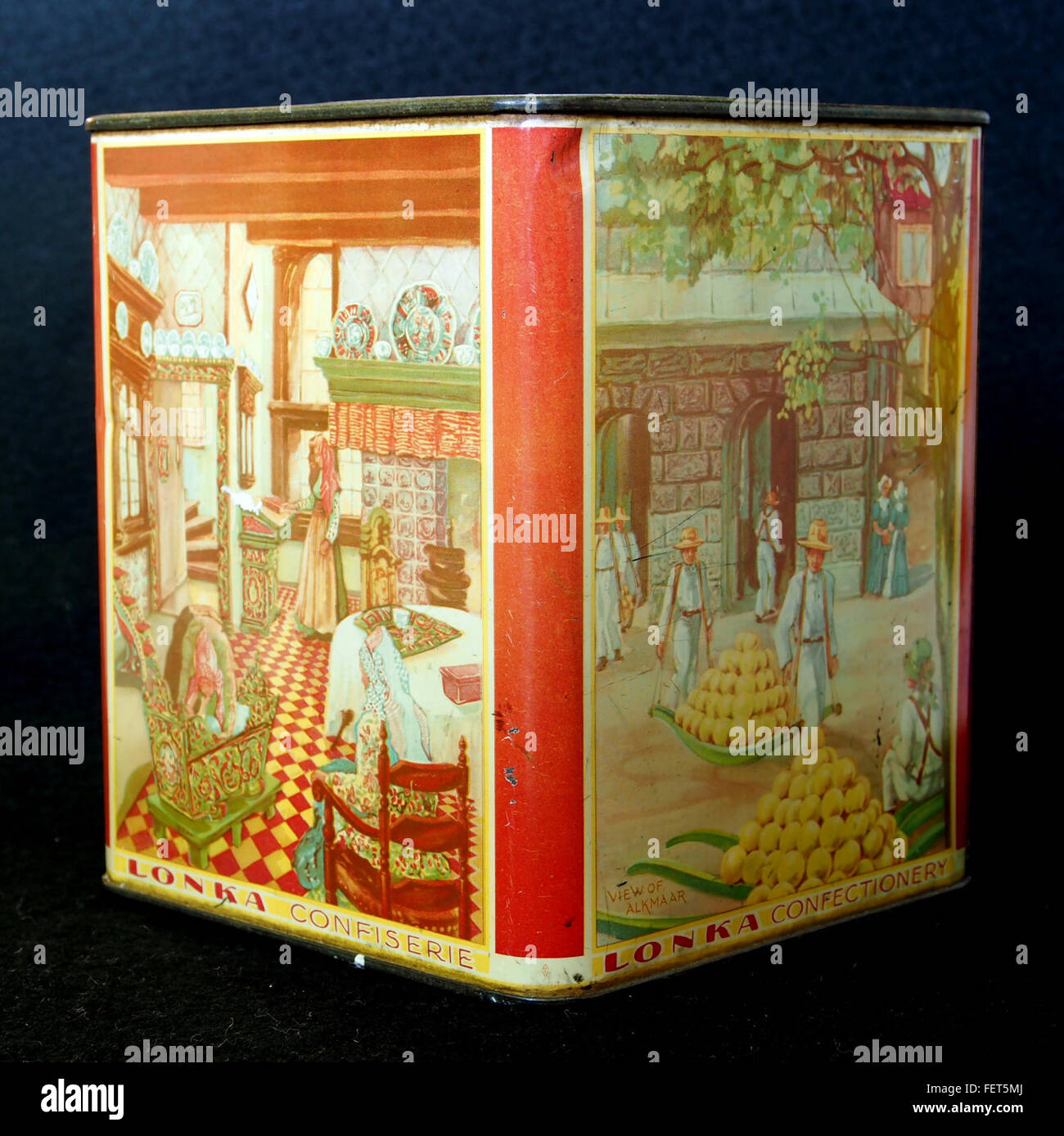A can of Lonka Confectionery featuring its brand packaging. Known for ...