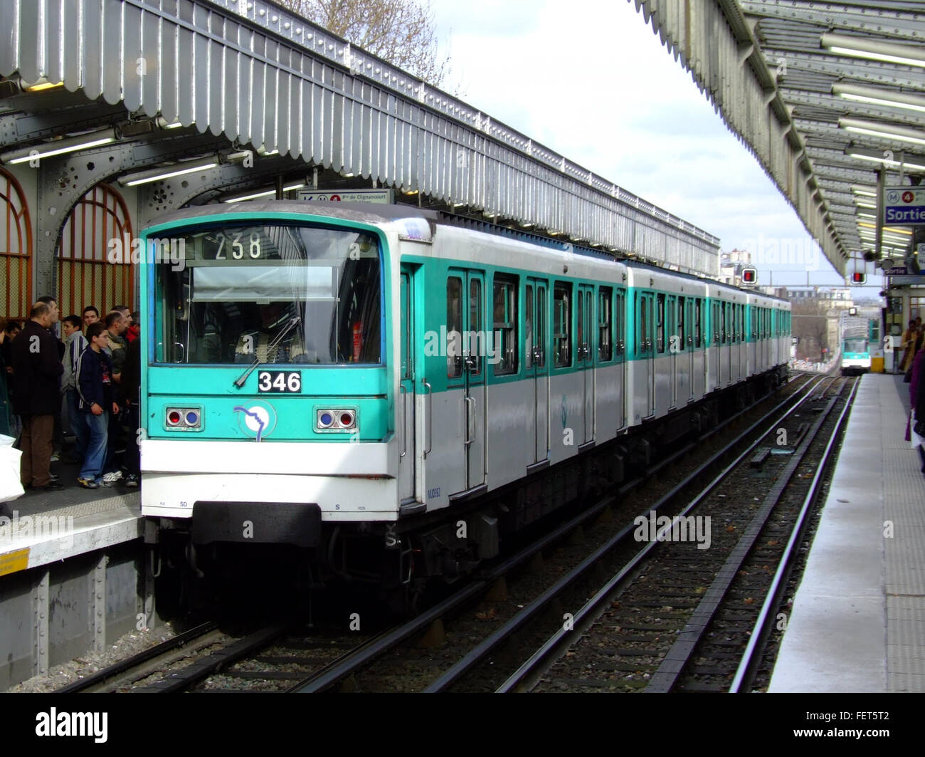 Metro 346 is a train operating in the Paris Métro system, part of the ...