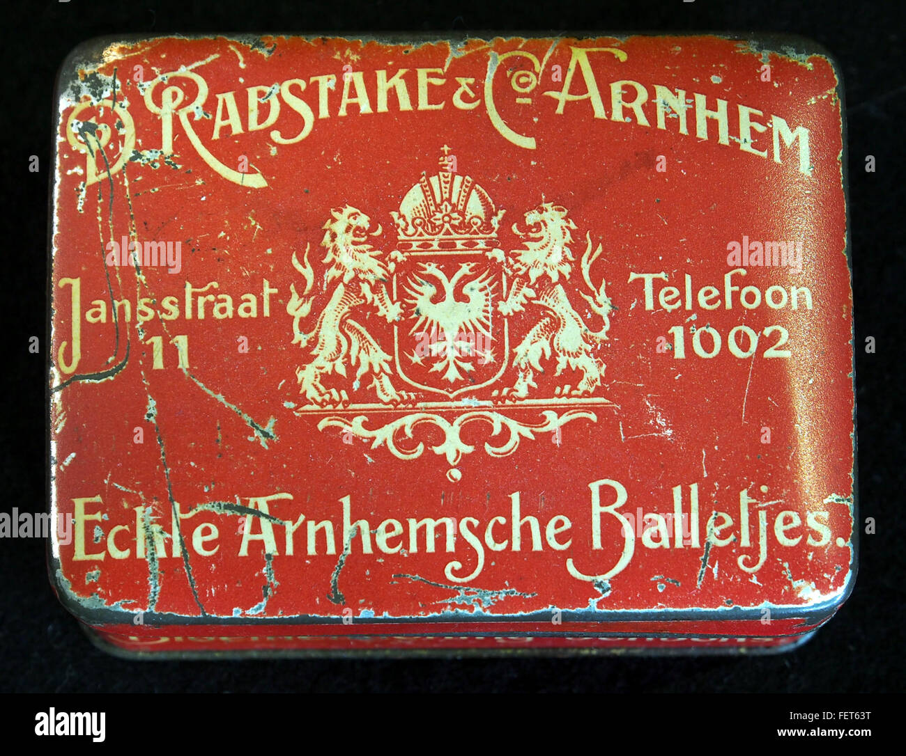 Blikje Echte Arnhemsche Balletjes, D Radstake & Co Stock Photo - Alamy