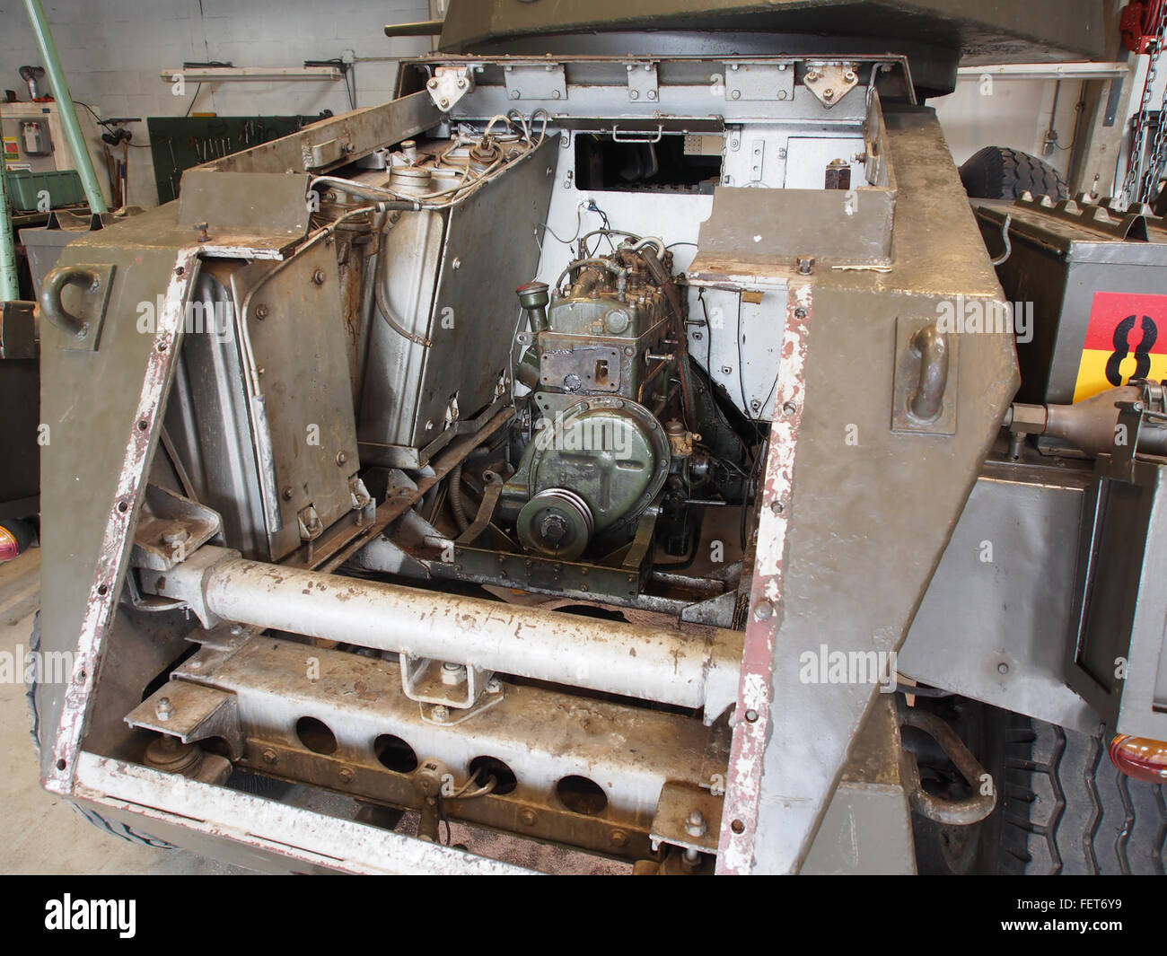 The Humber Mark IV, a British armored car from World War II, is ...