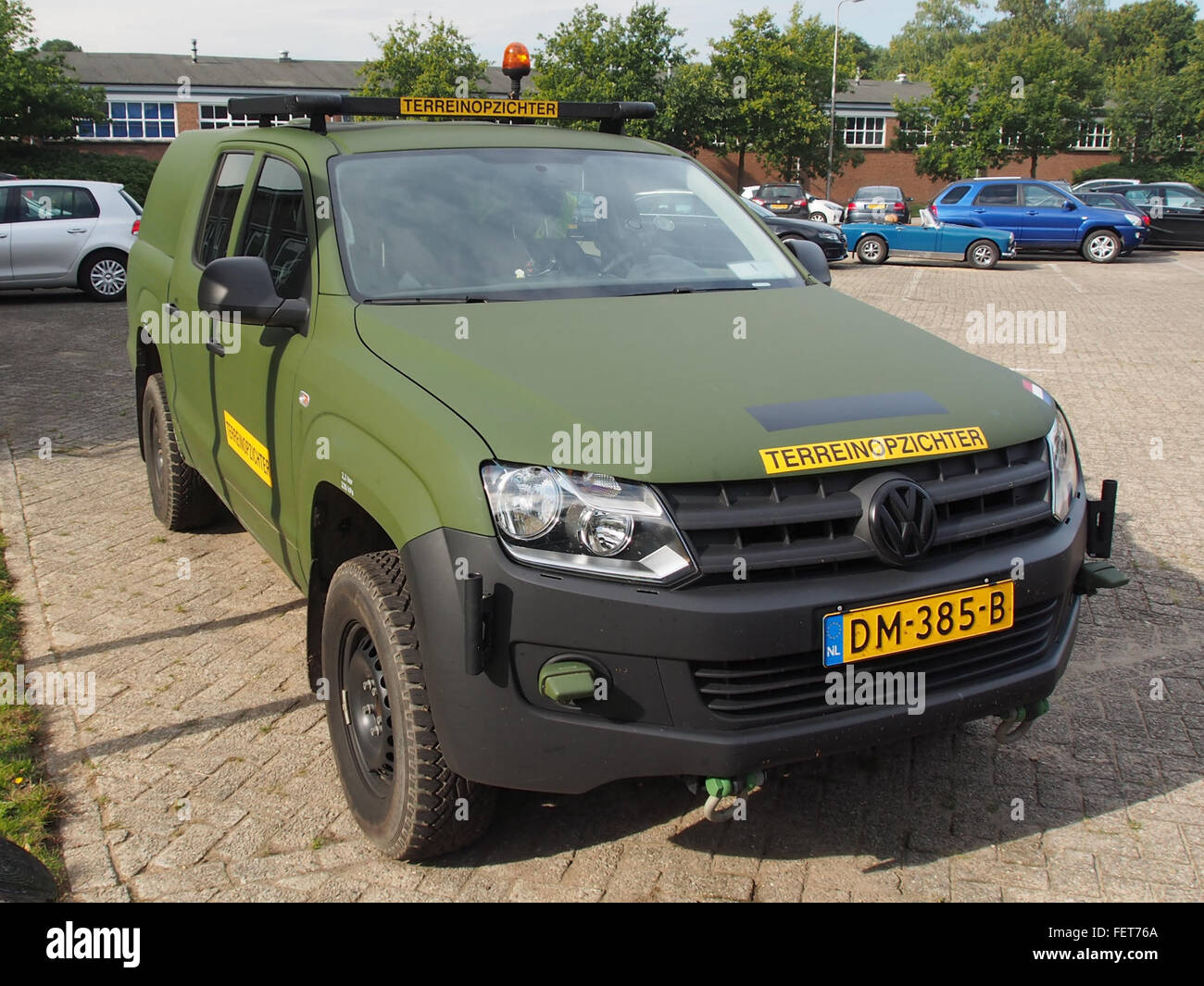 A VW vehicle used by the Dutch Army's Terreinopzichter, which is ...