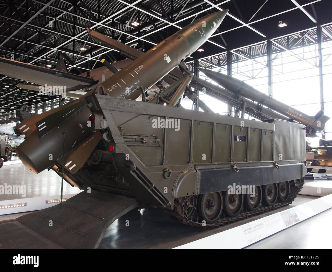 MGM-52 Lance rocket on M752 self-propelled launcher pic4 Stock Photo ...