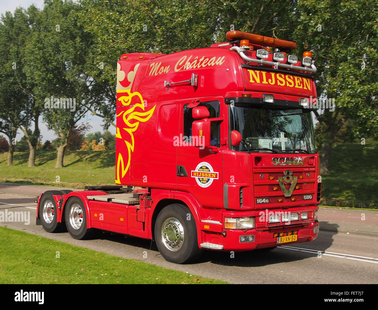 Red Scania Truck High Resolution Stock Photography and Images - Alamy