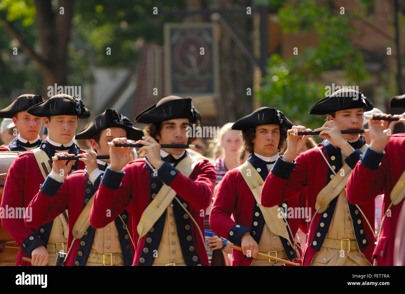 Williamsburg, Virginia, USA. 5th June, 2007. Members of the Colonial ...