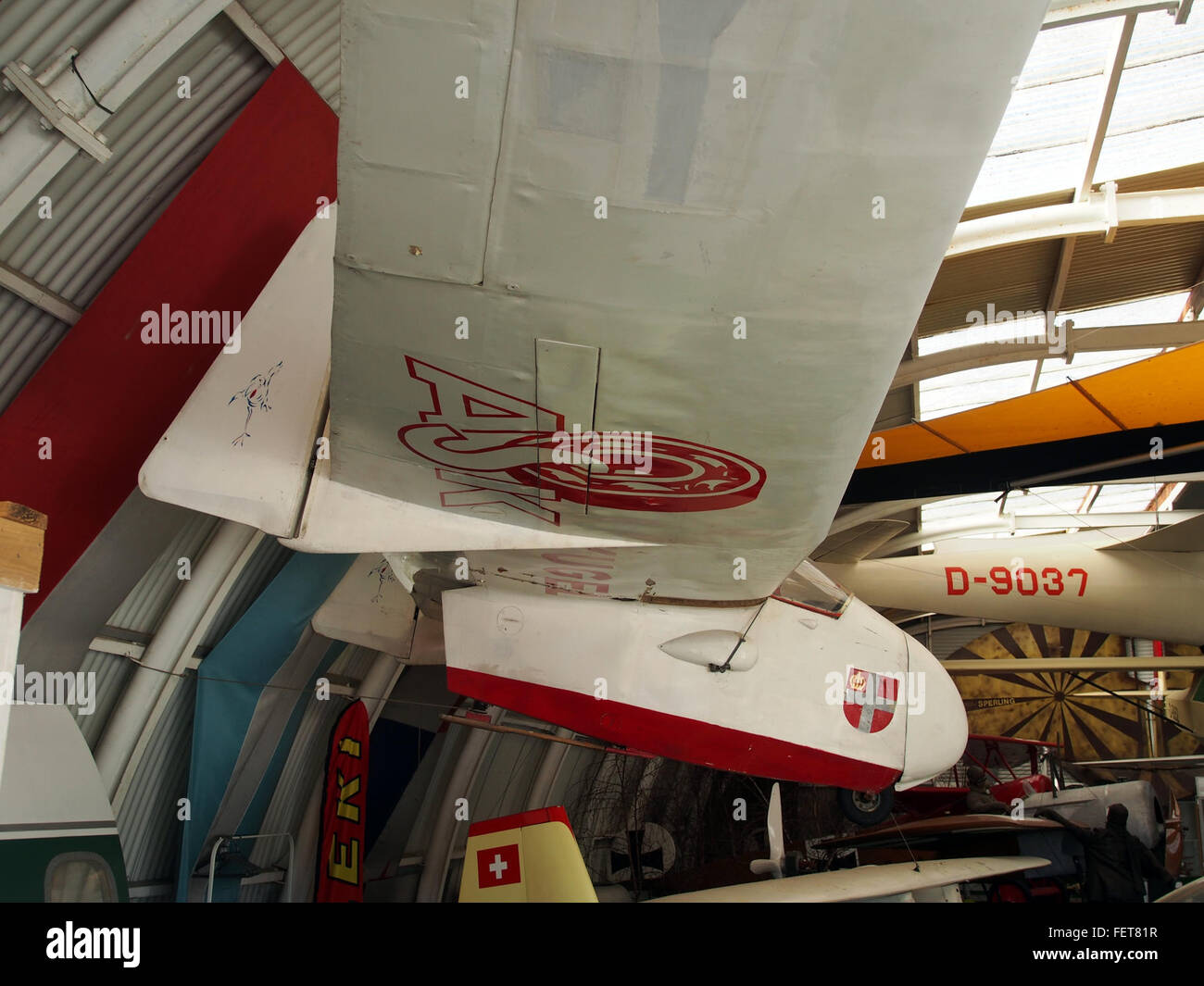 The D-8290 Fauvel AV.36, a glider, is displayed at the International ...