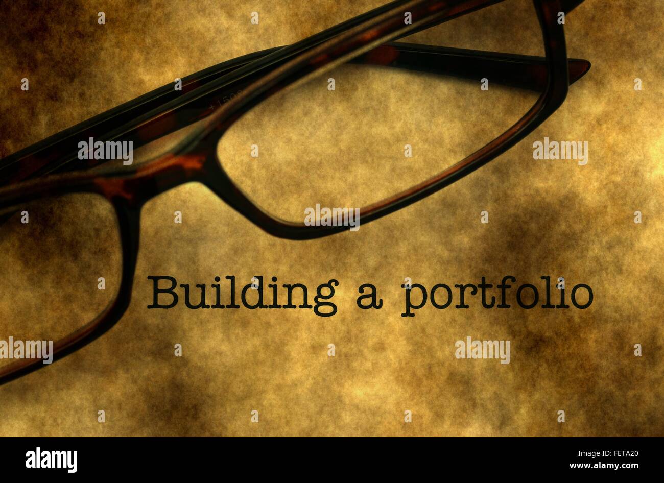 Building a portfolio Stock Photo - Alamy