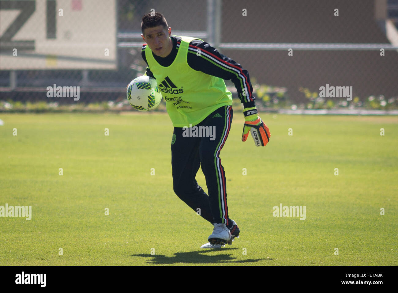 Mexico City, Mexico. 8th Feb, 2016. Mexico's goalkeeper Alejandro ...