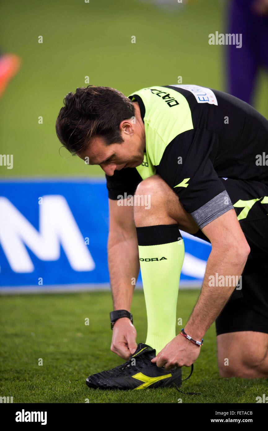 Bologna, Italy. 6th Feb, 2016. Luca Banti (Referee) Football/Soccer ...