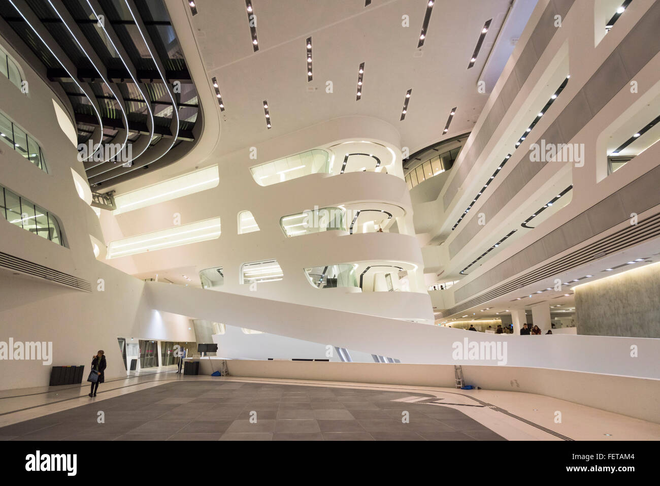 Interior, main building, Vienna University of Economics and Business ...