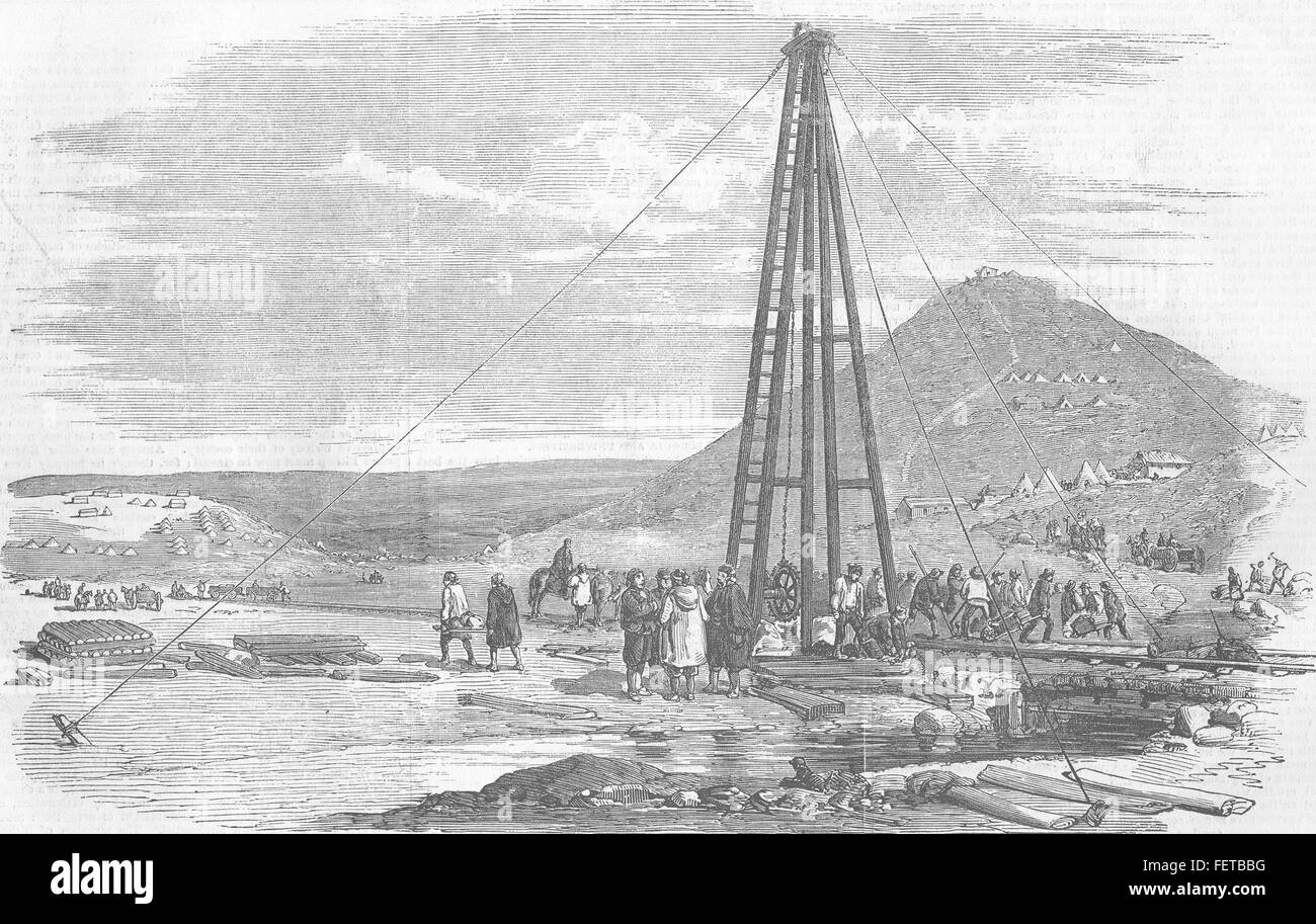 UKRAINE Kadykovka, Sir Colin Campbell's HQ 1855. Illustrated London ...