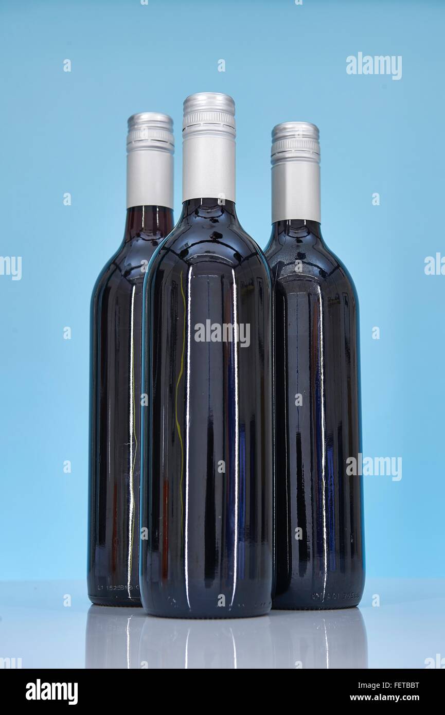 A studio photo of bottled red wine Stock Photo - Alamy
