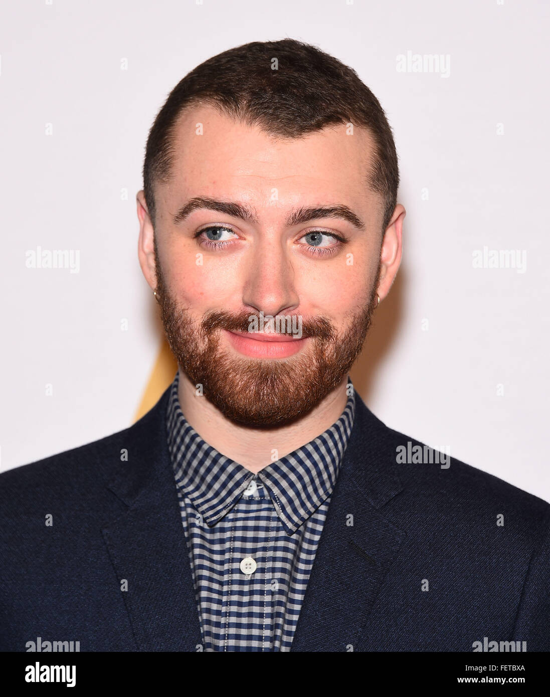 Beverly Hills, California, USA. 8th Feb, 2016. Sam Smith arrives for ...