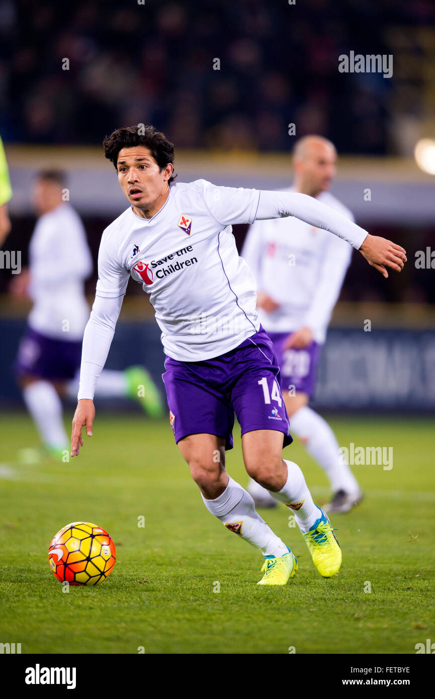 Bologna, Italy. 6th Feb, 2016. Matias Fernandez (Fiorentina) Football ...