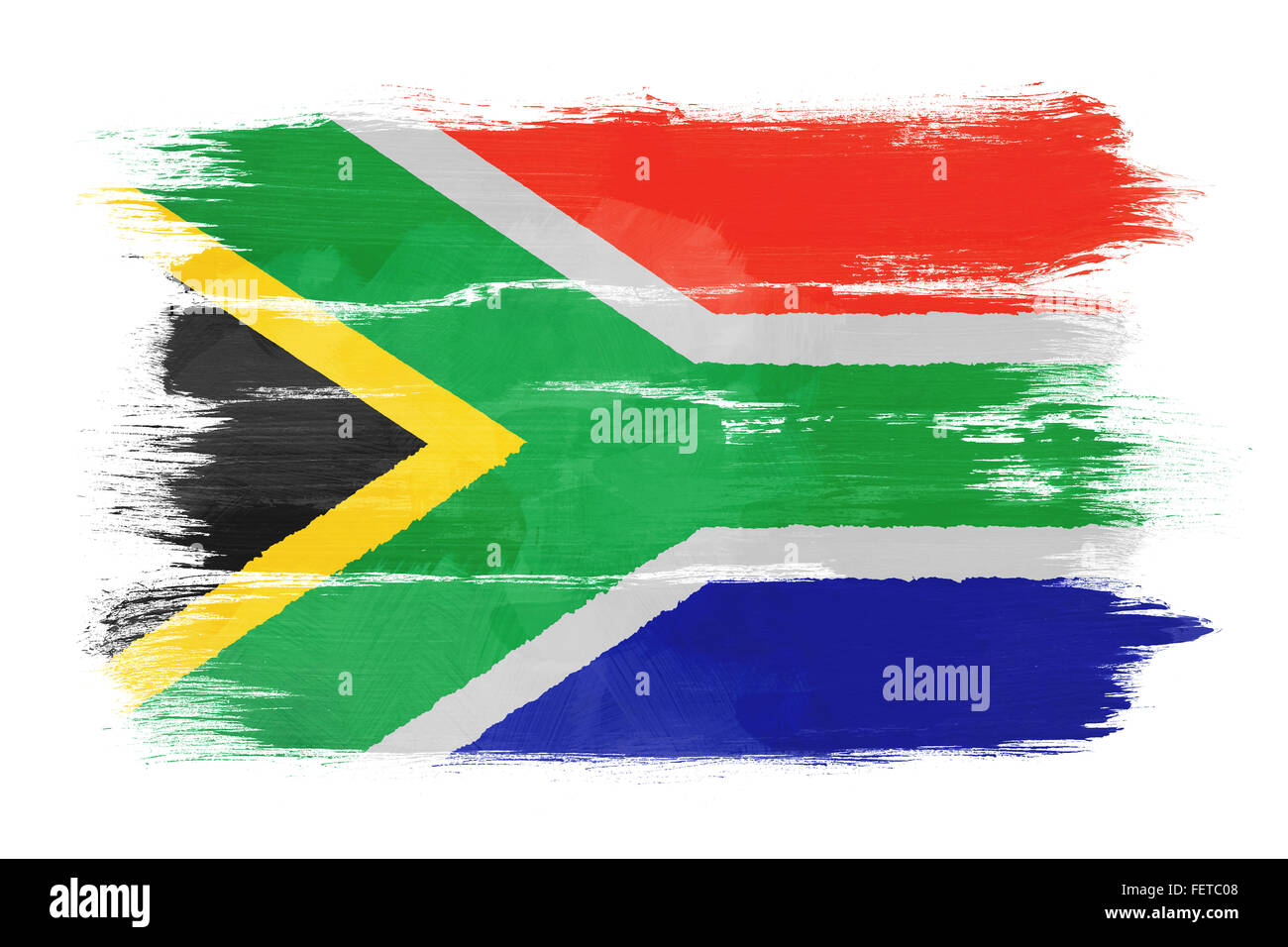 The Republic of South Africa flag Stock Photo - Alamy