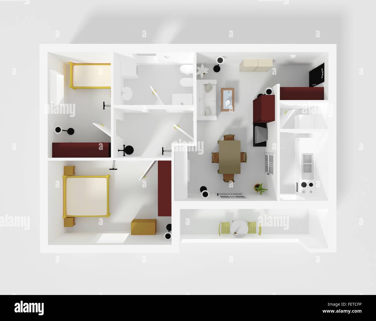 White architectural model hi-res stock photography and images - Alamy