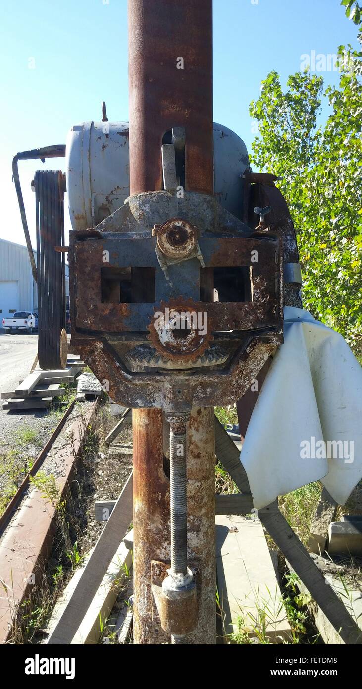 Old Rusty Machinery Stock Photo - Alamy