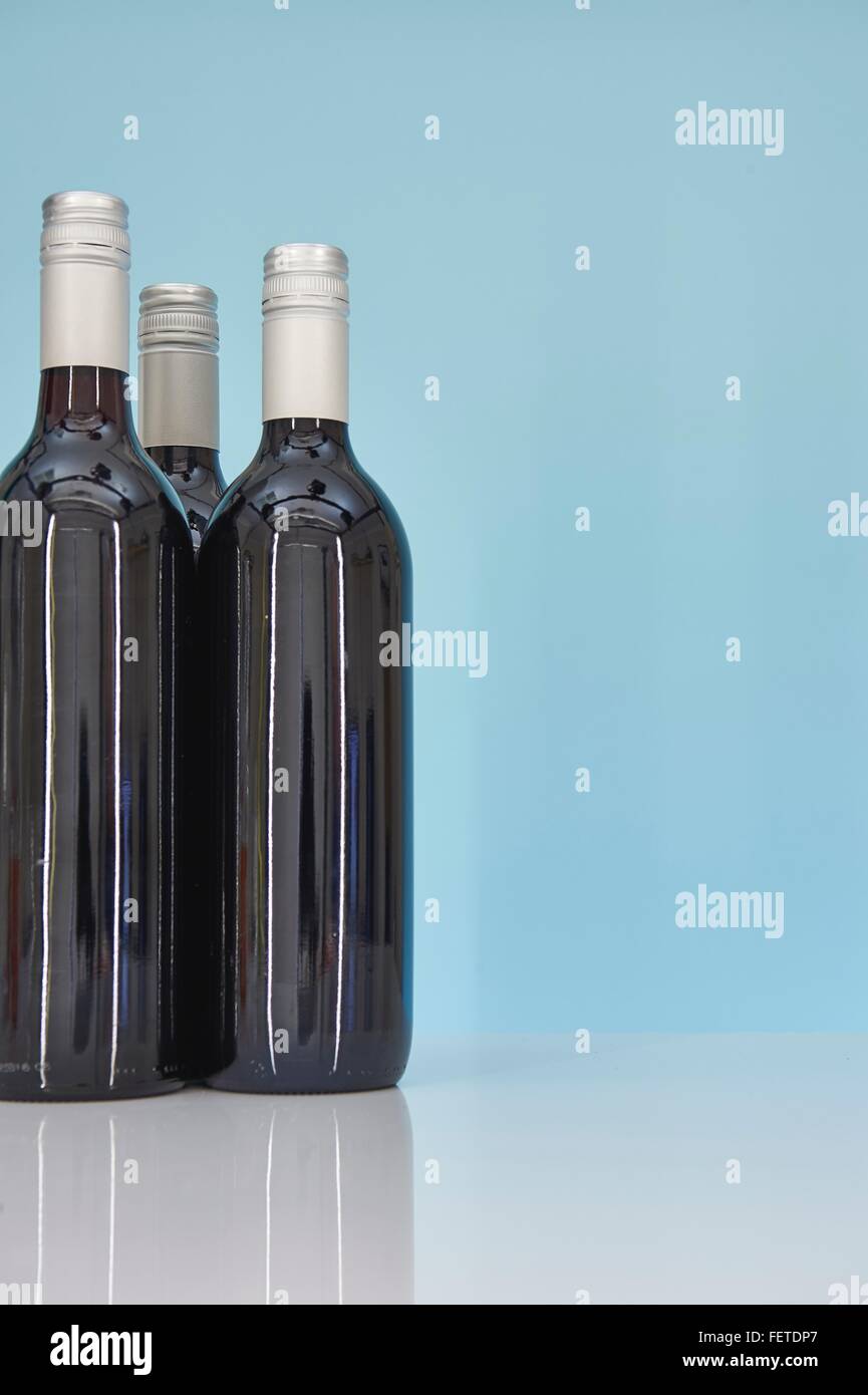 A studio photo of bottled red wine Stock Photo - Alamy