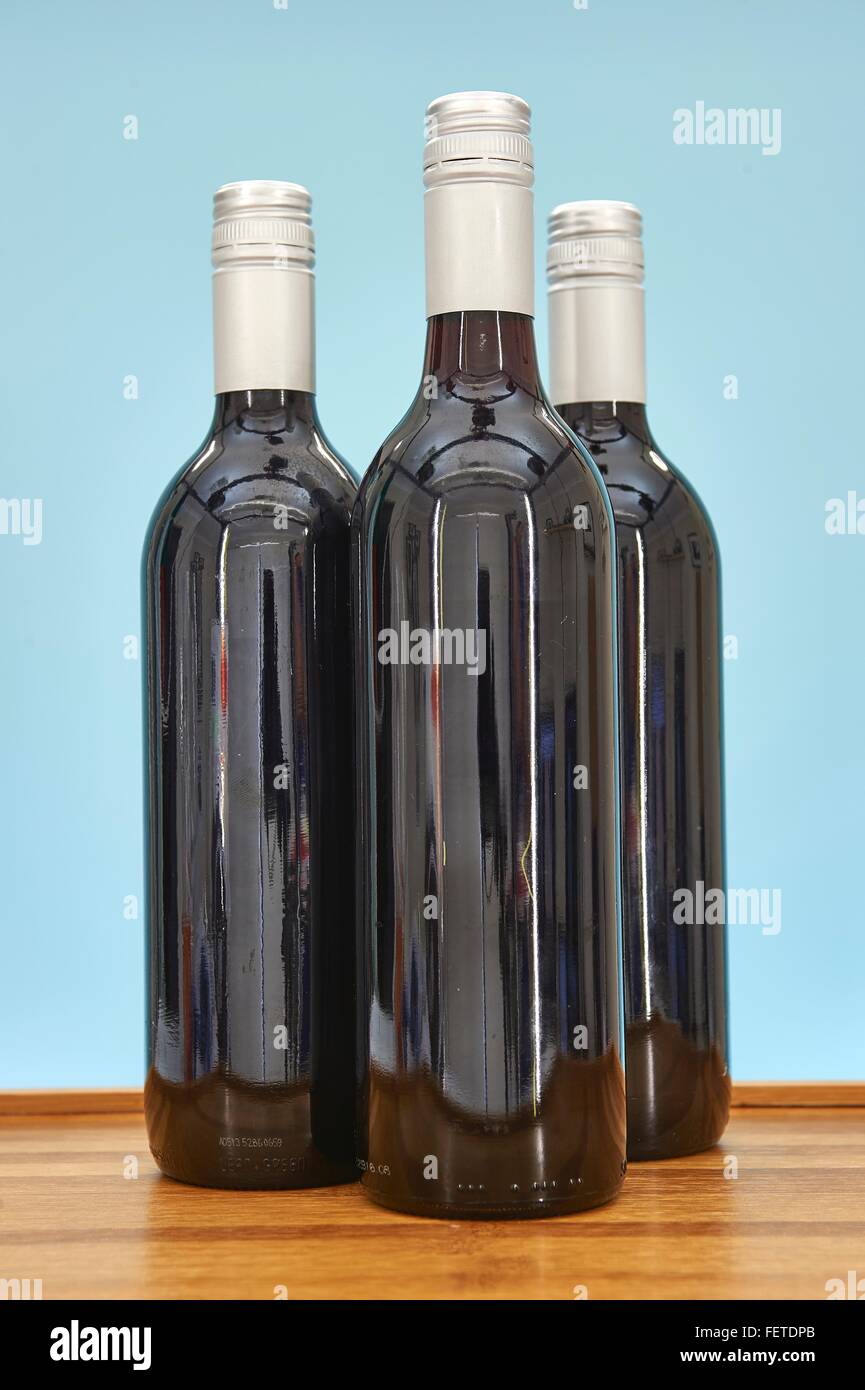 A studio photo of bottled red wine Stock Photo - Alamy