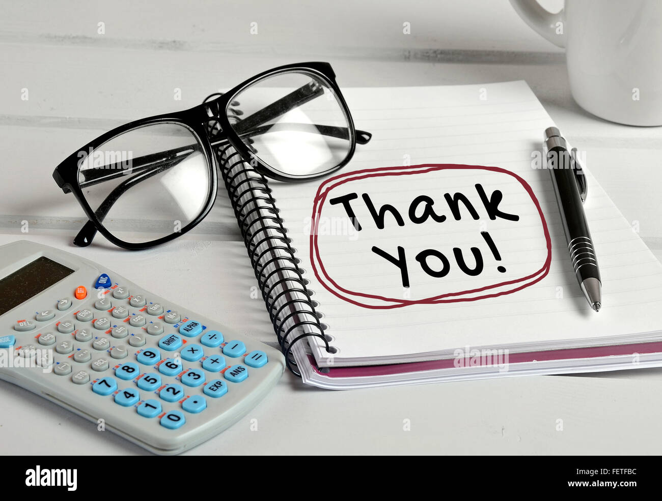 Thank you writing pen hi-res stock photography and images - Alamy