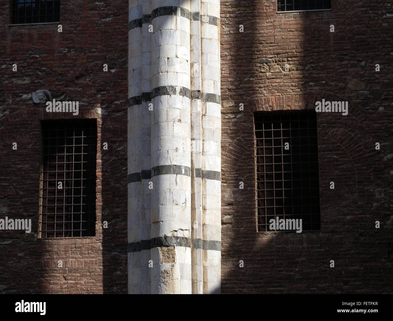 Chimney By Brick Building Stock Photo - Alamy