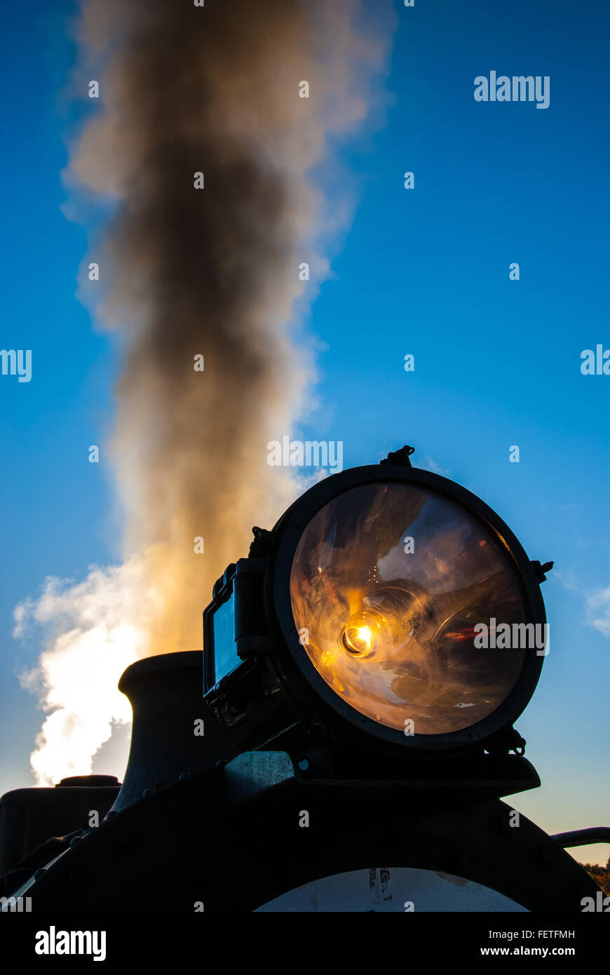 Illuminated steam locomotive hi-res stock photography and images - Alamy