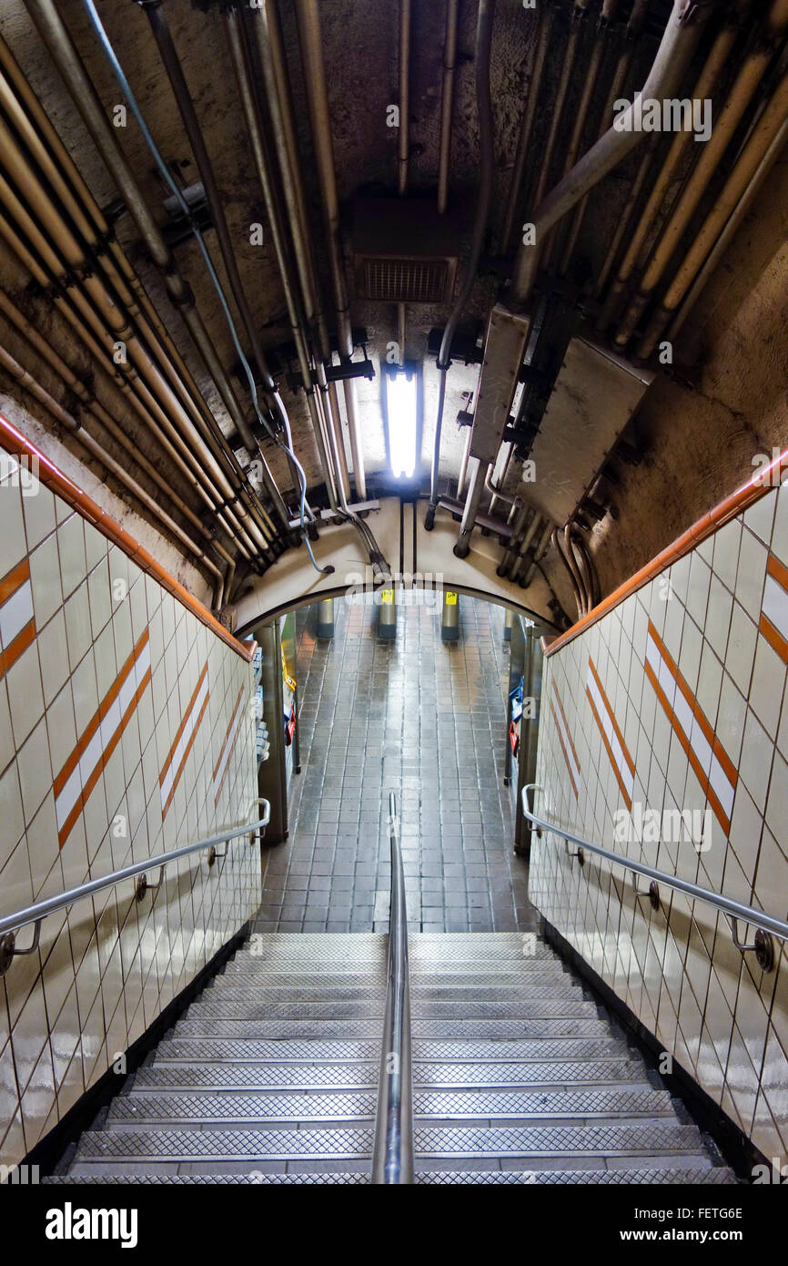 Steps Of Subway Station Stock Photo - Alamy