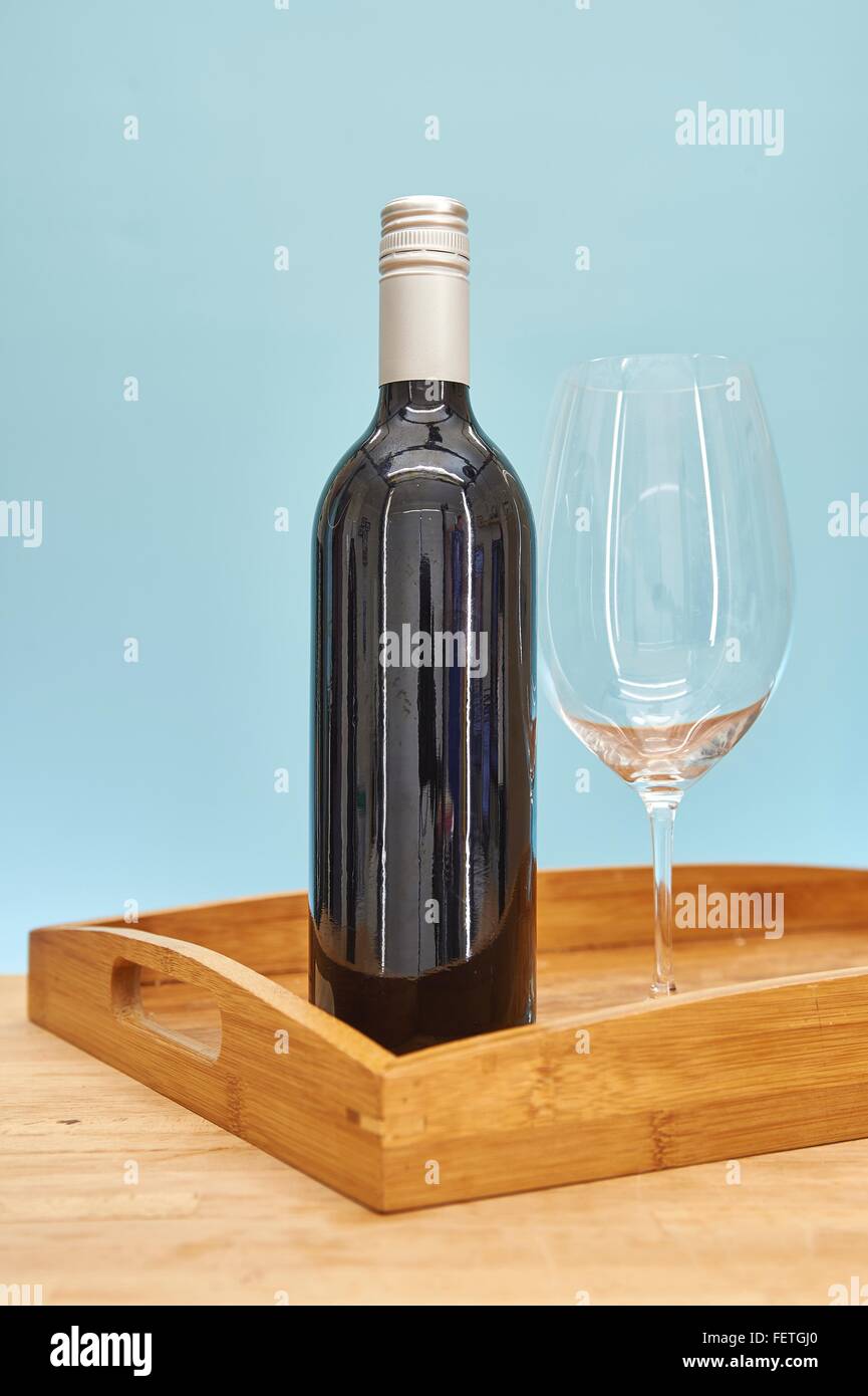 A studio photo of bottled red wine Stock Photo - Alamy