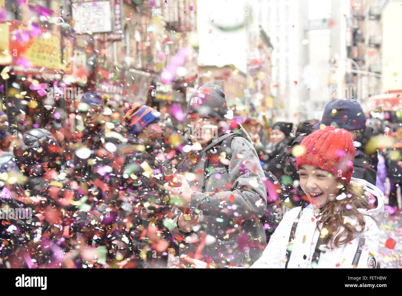 New york street parade confetti hi-res stock photography and images - Alamy