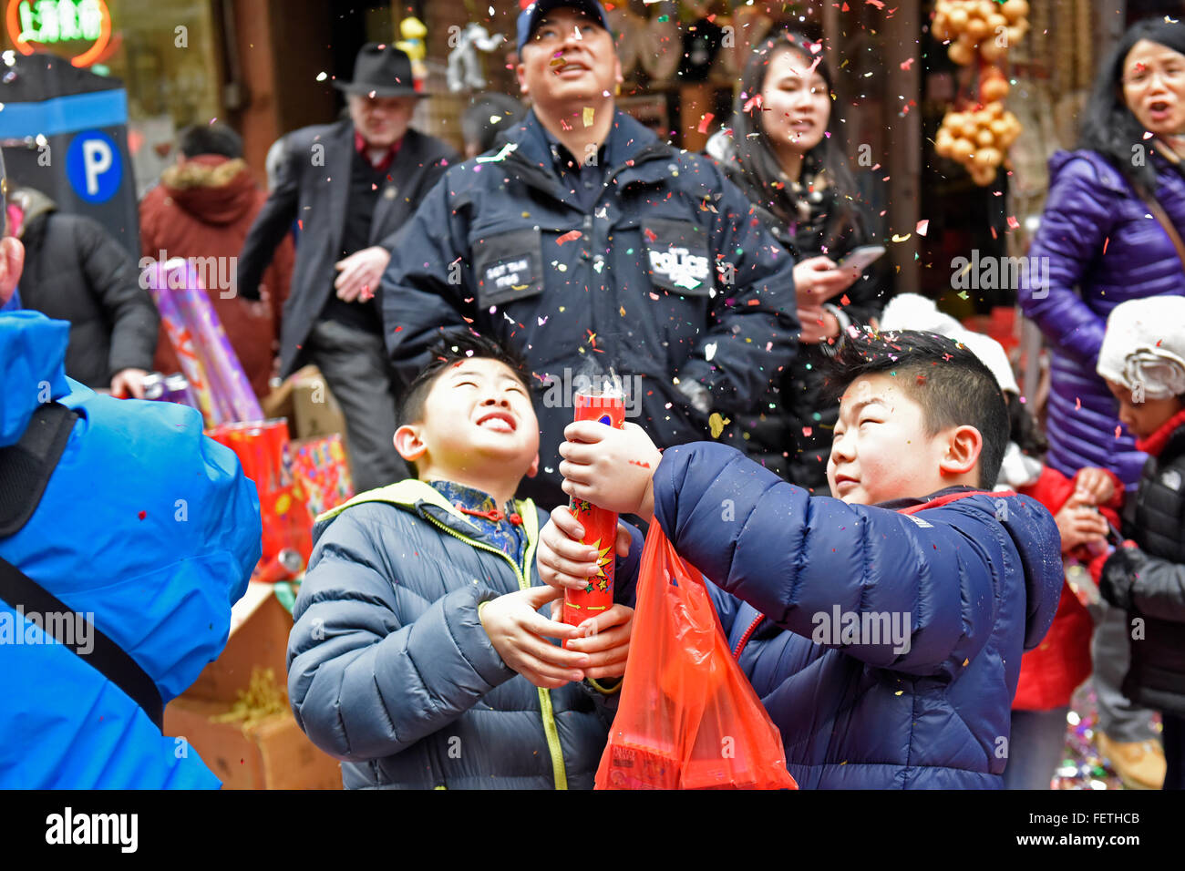 Nypd in snow hi-res stock photography and images - Alamy