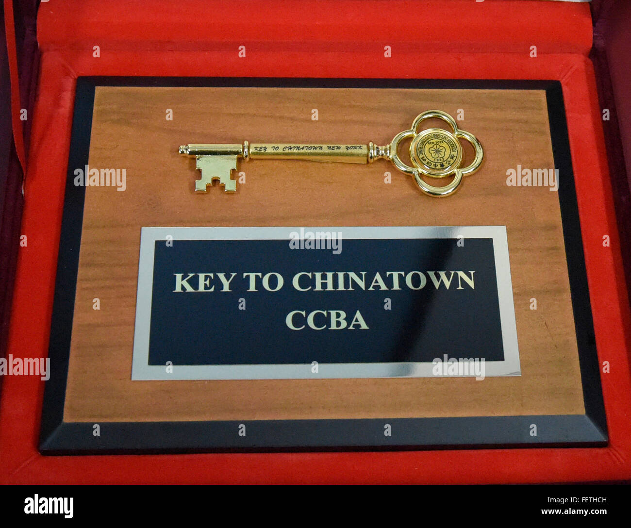 New York, United States. 08th Feb, 2016. CCBA's Key to Chinatown in ...