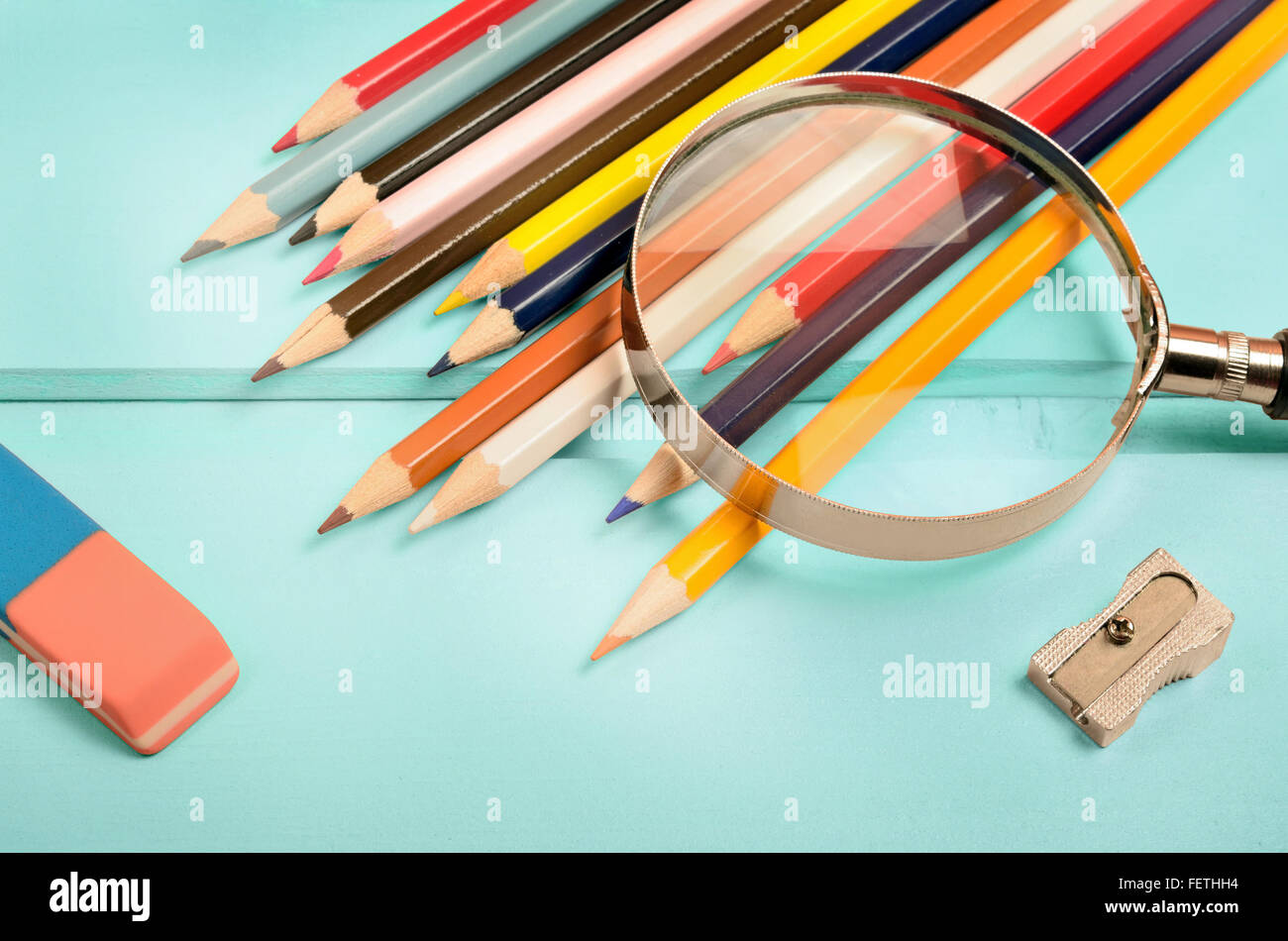 Desk magnifying glass hi-res stock photography and images - Alamy