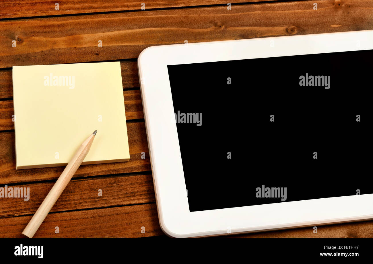 Computer on desk sticky notes hi-res stock photography and images - Alamy