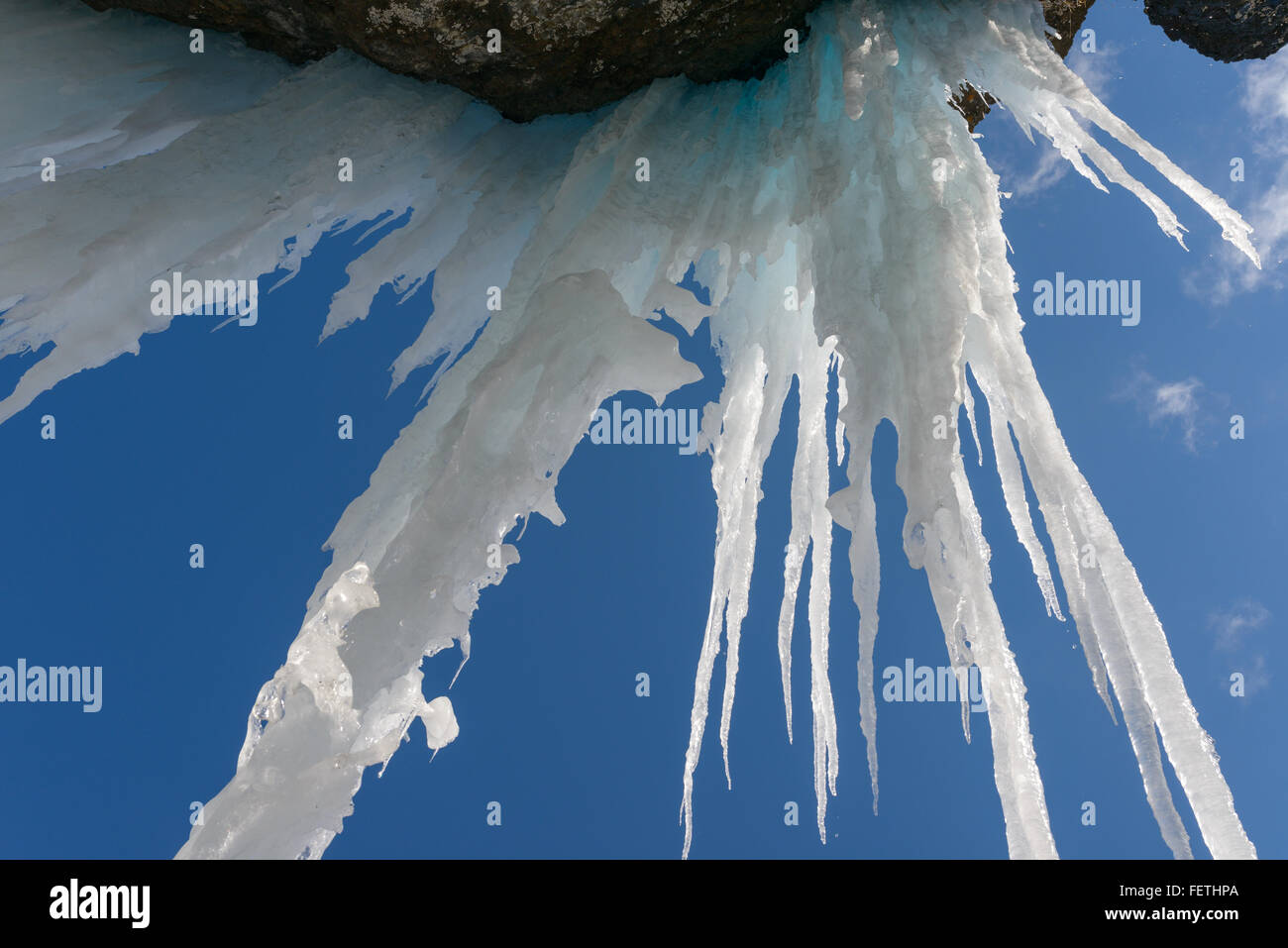Ice fall, Sakhalin Island, Russia Stock Photo - Alamy