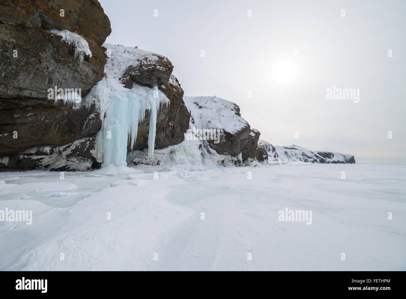 Ice fall, Sakhalin Island, Russia Stock Photo - Alamy