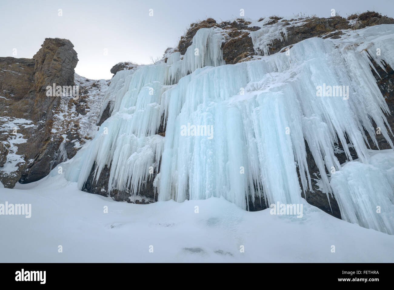 Ice fall, Sakhalin Island, Russia Stock Photo - Alamy