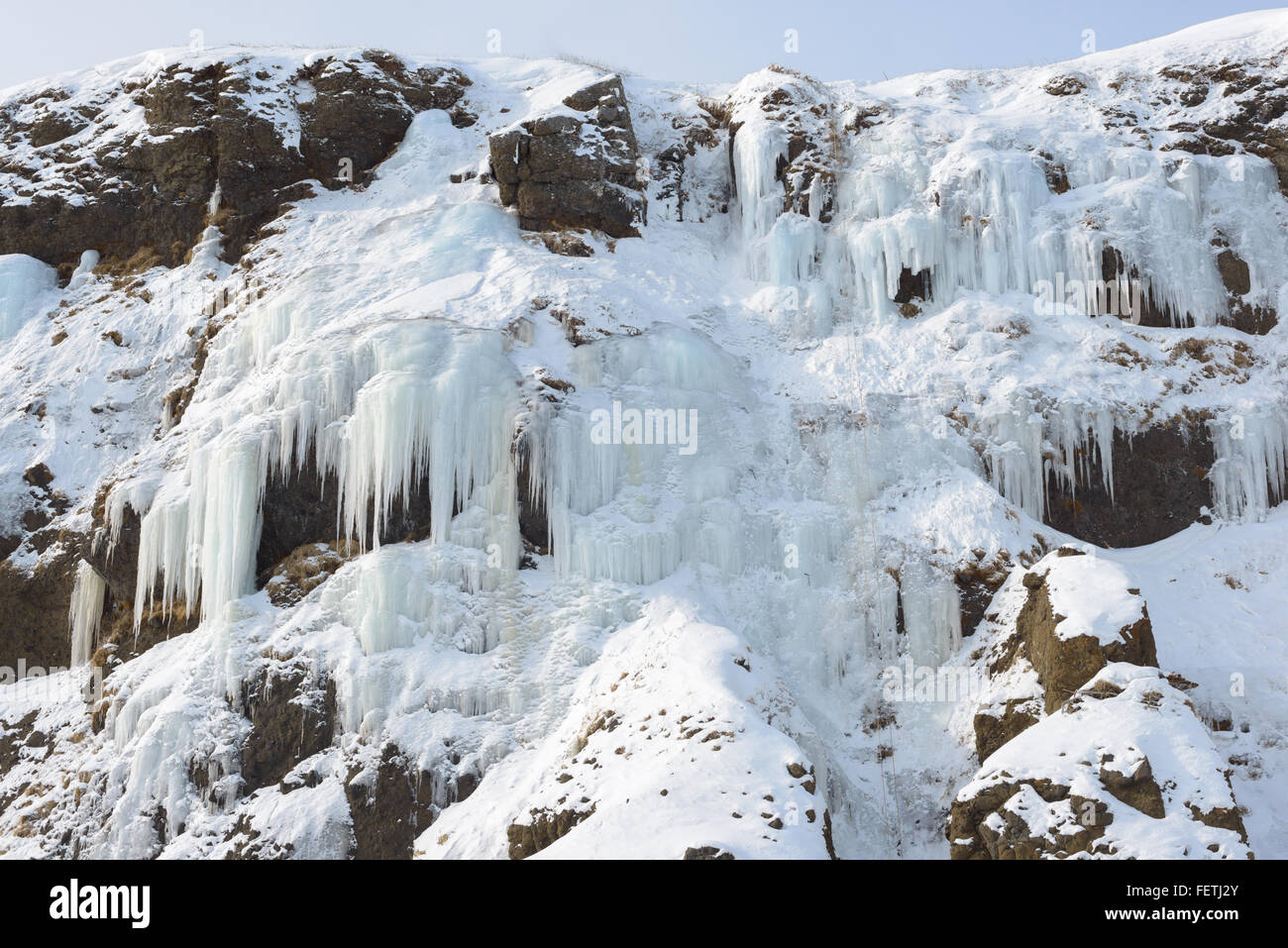 Ice fall, Sakhalin Island, Russia Stock Photo - Alamy