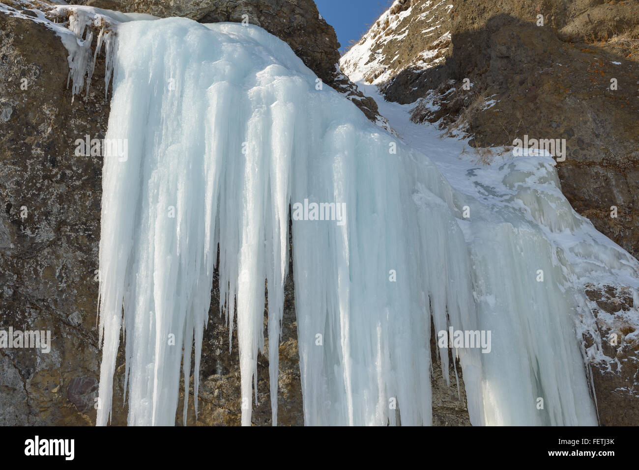Ice fall, Sakhalin Island, Russia Stock Photo - Alamy