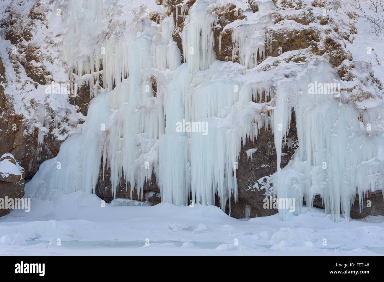 Ice fall, Sakhalin Island, Russia Stock Photo - Alamy