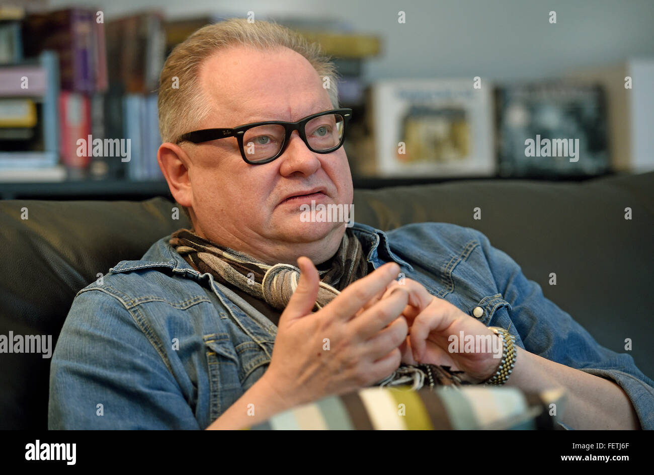 Singer Heinz Rudolf Kunze during an interview with dpa in his home in ...